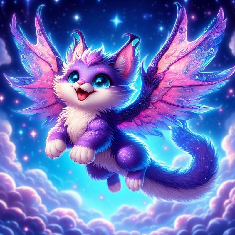 Cat Dragon 1 - Nikki Stitches