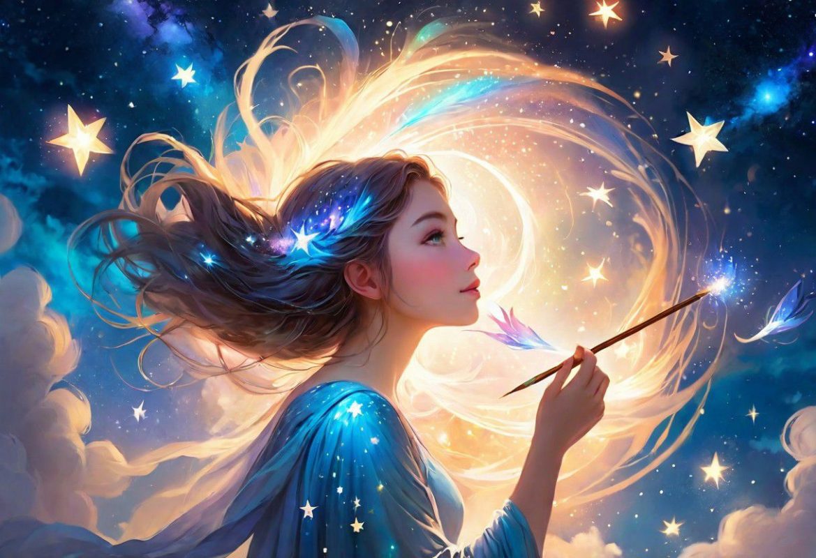Asteria Goddess of Stars Cross Stitch by Nikki Stitches